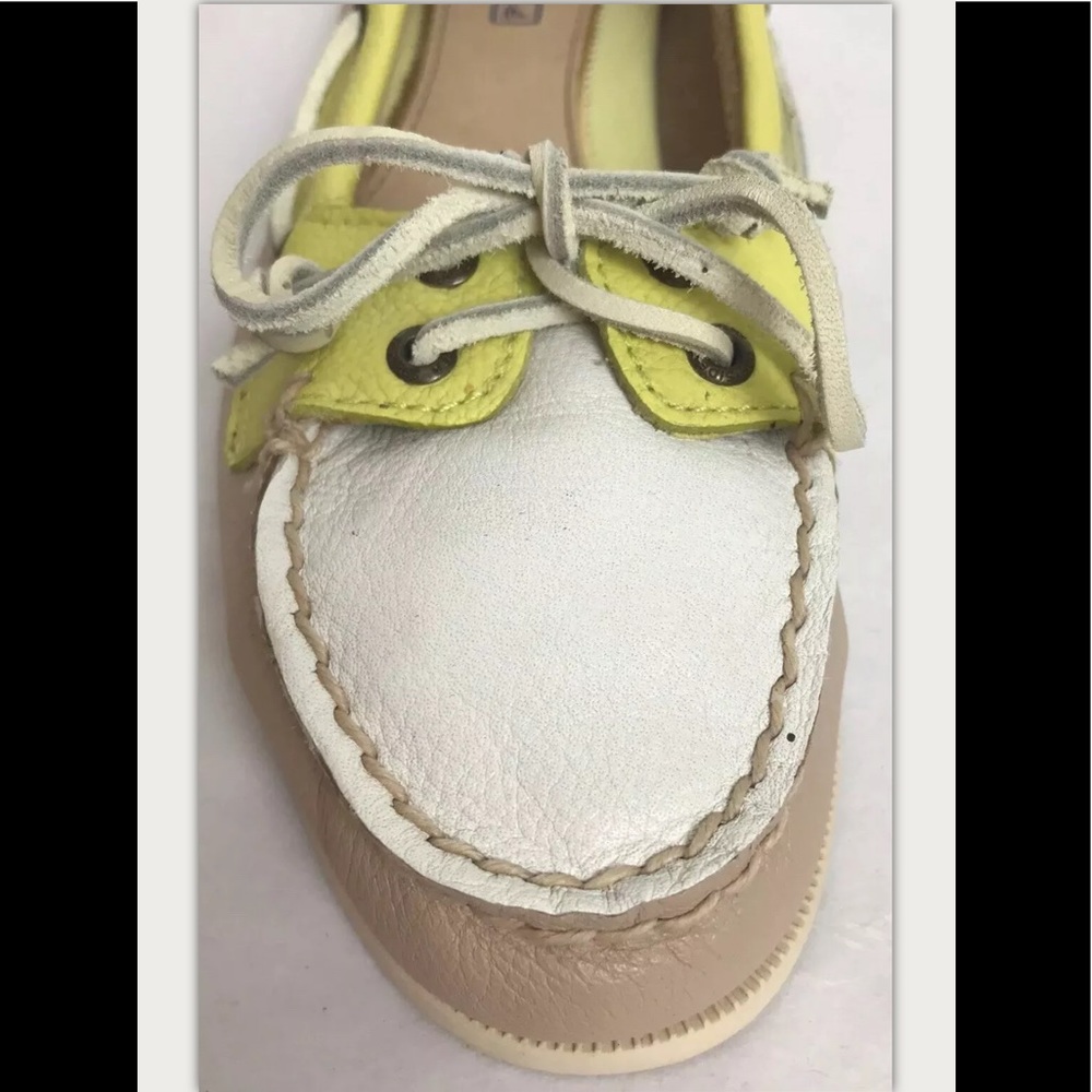 Sperry Top Siders Audrey Boat Leather Yellow Tan - Gem